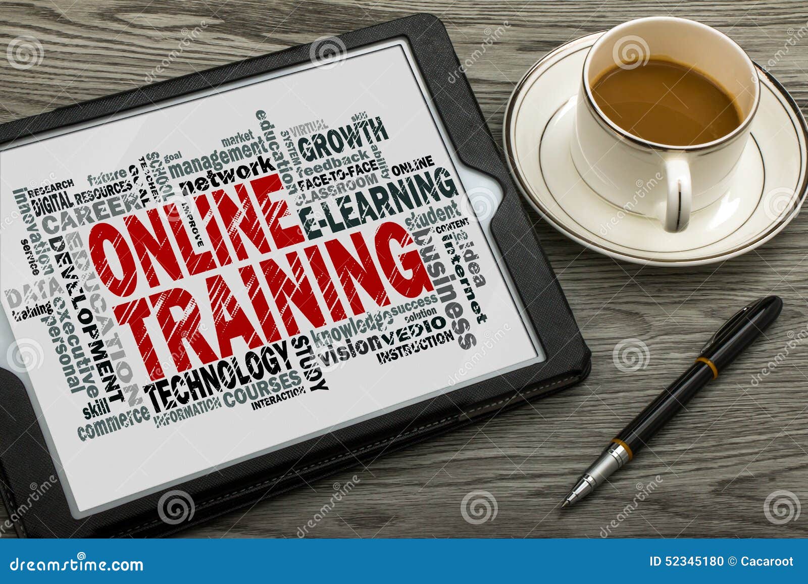 Online training word cloud stock photo. Image of enter - 52345180