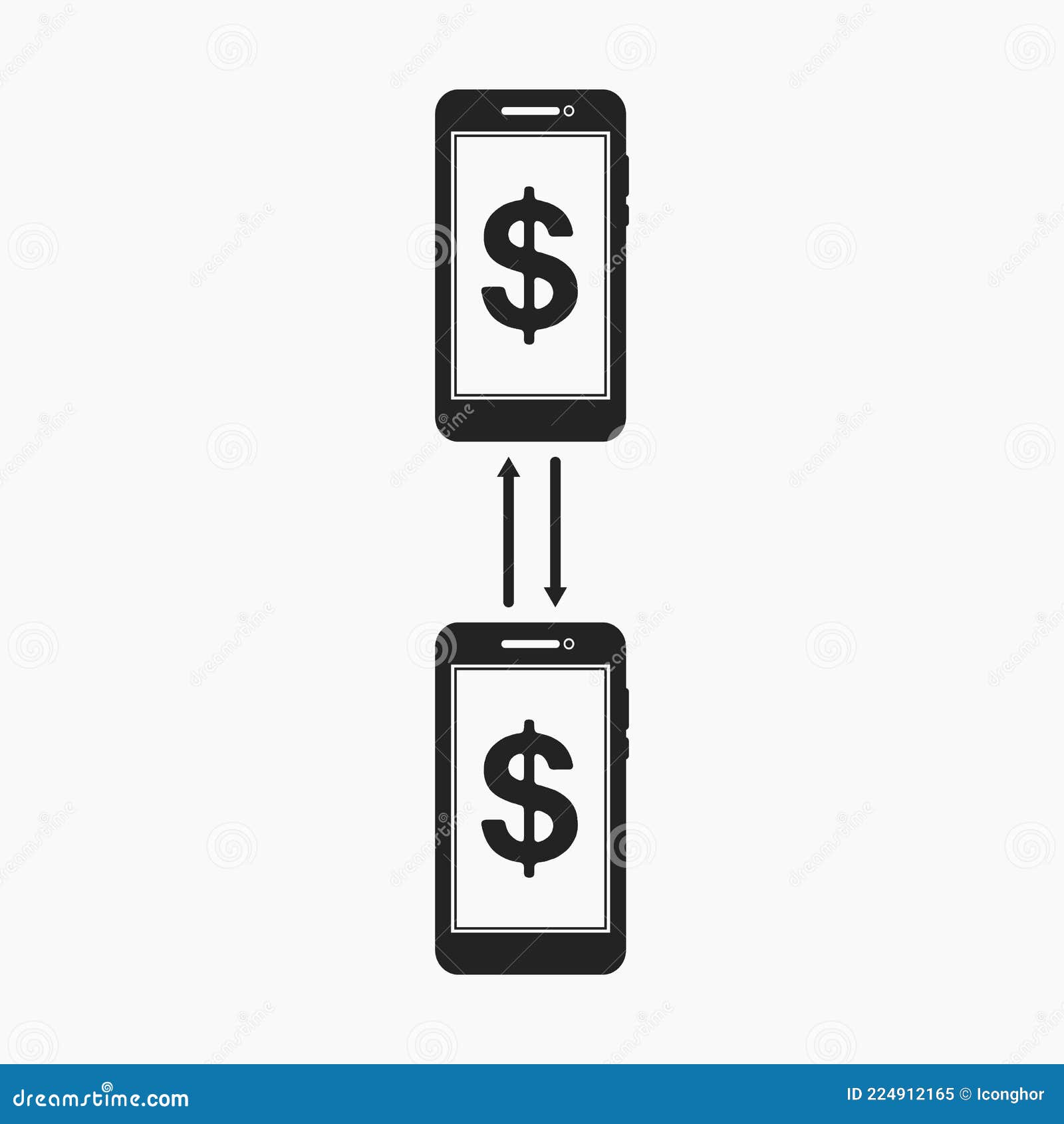 Online transaction icon. stock vector. Illustration of money - 224912165