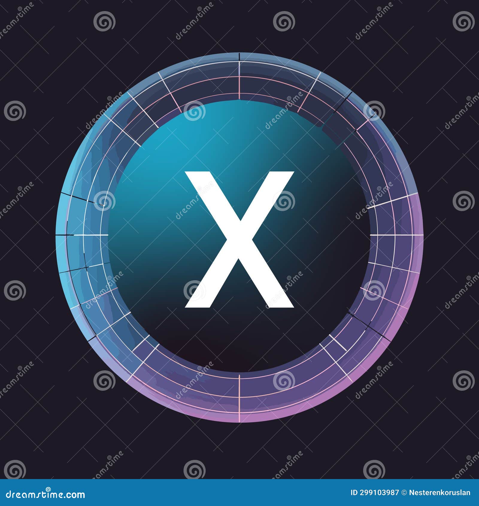 Online Transactions Software Filled Gradient Initial Logo Idea Stock ...