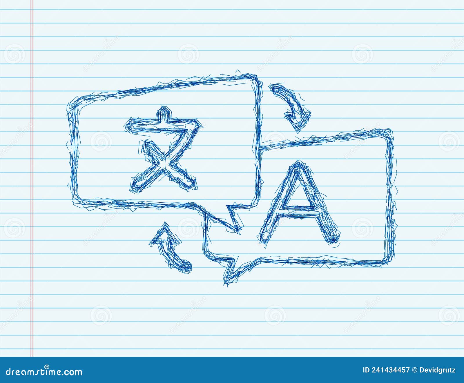 Translator Concept Set. Linguist Translating Document, Books And Speach ...