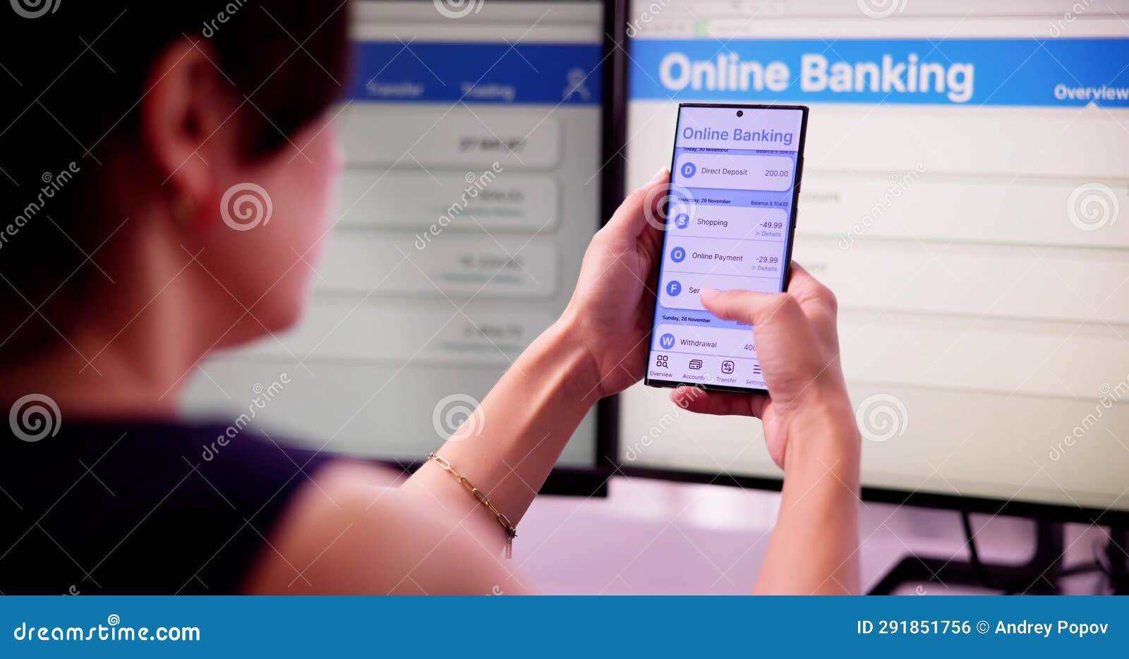 Online Two Factor Authentication Stock Photo - Image of phone, screen ...