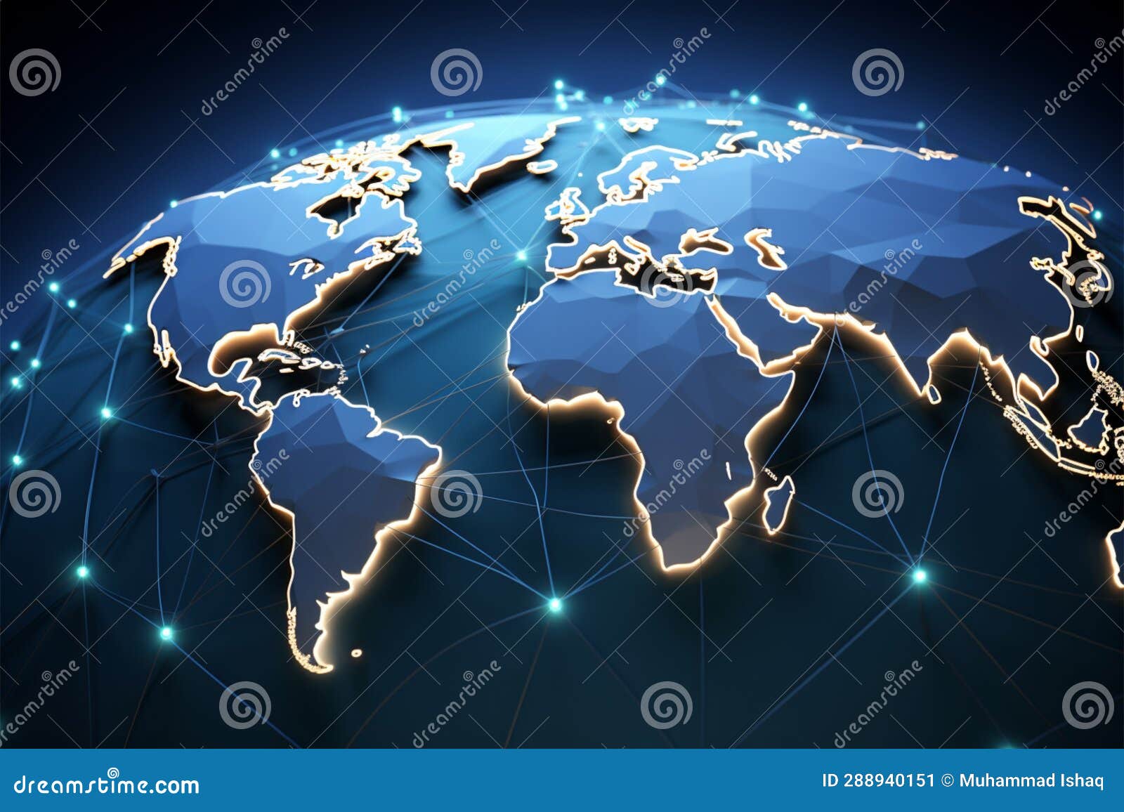 Online Unity. World Map Concept Signifies Internets Global Networking ...