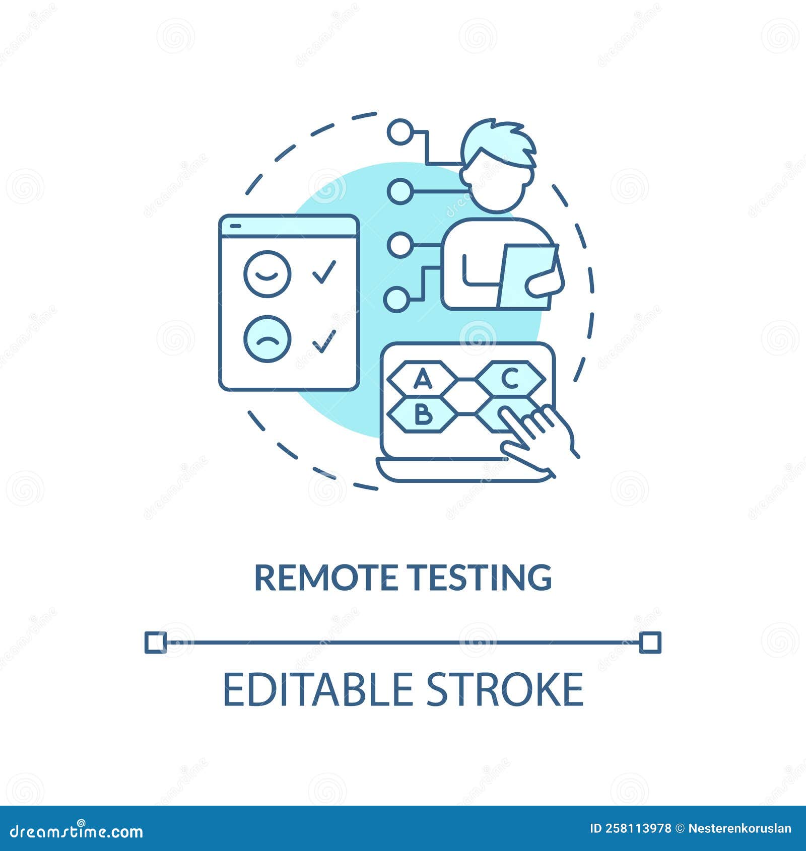 Online Usability Testing Turquoise Concept Icon Stock Vector ... Online Usability Testing Turquoise Concept Icon Stock Vector ...