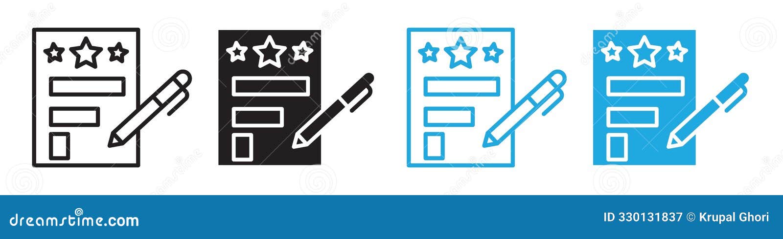 Online User Experience Feedback Form and Survey Icons in Vector for Digital Applications Stock ...