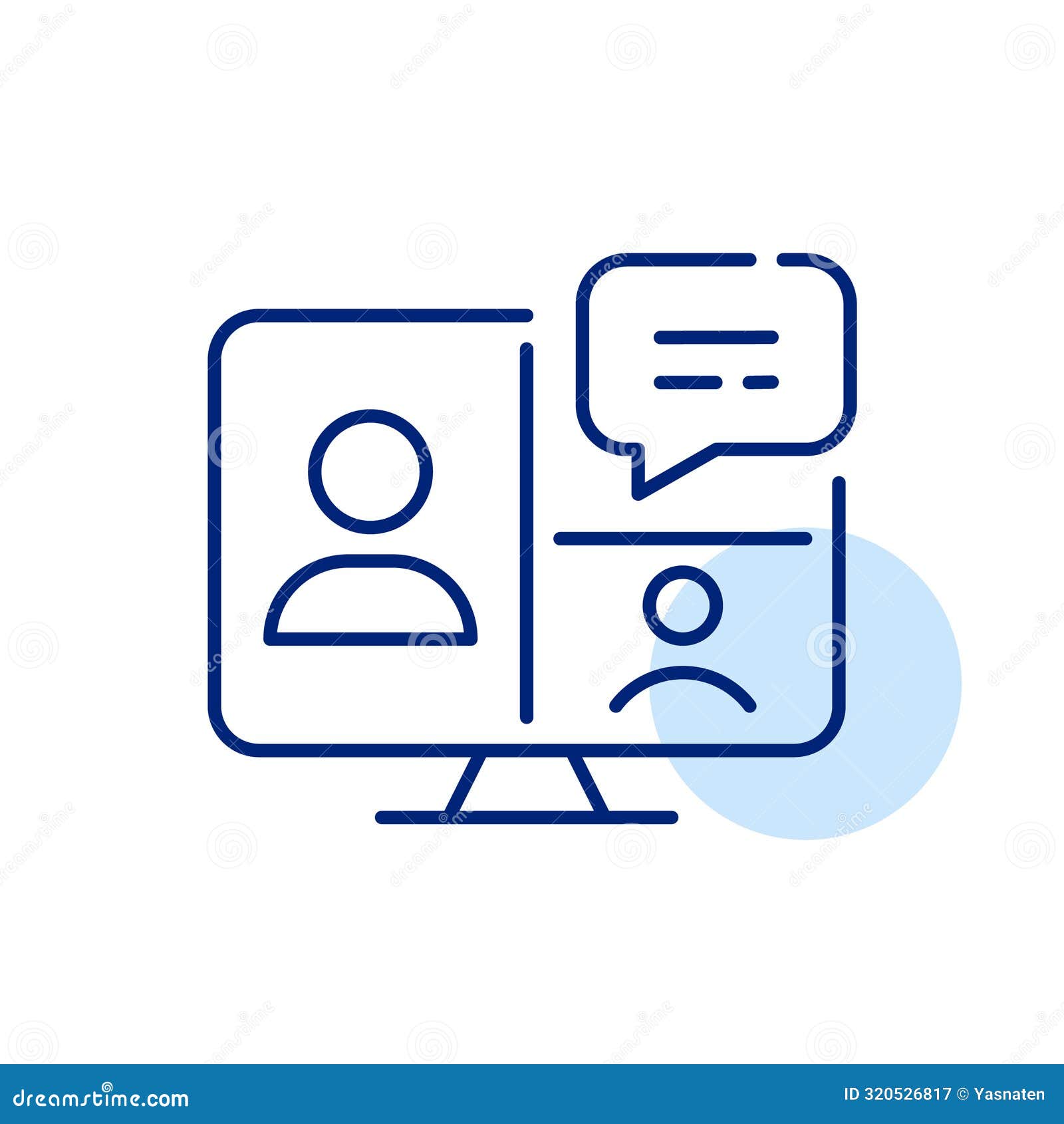 Online Video Conference Call. Chat-based Classroom, Distant Education ...