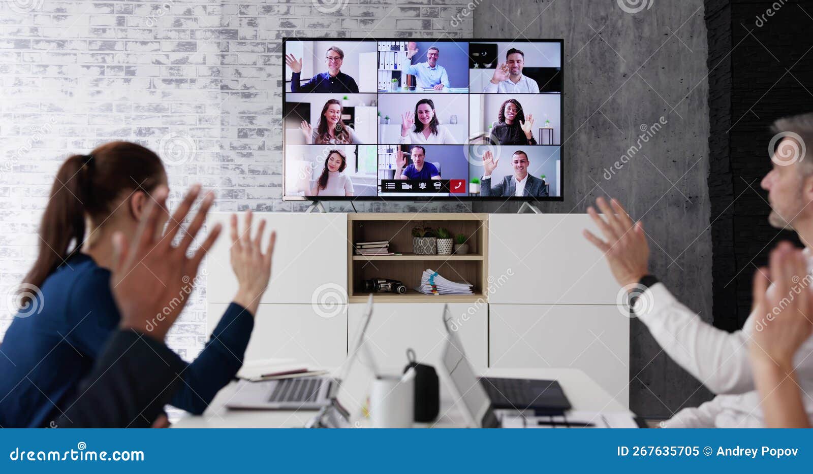 Online Video Conference Call Stock Image - Image of computer, call ...