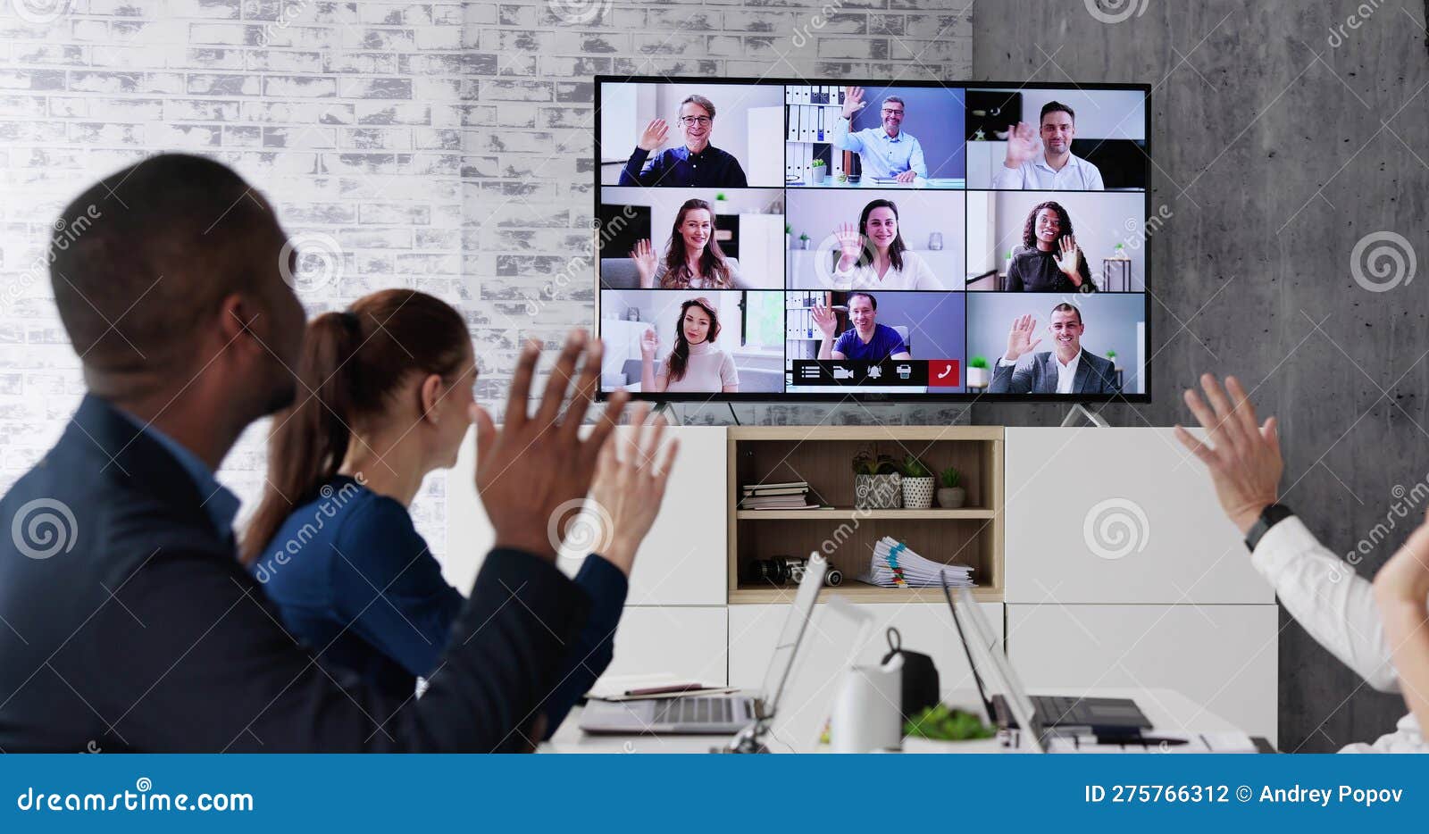 Online Video Conference Call Stock Photo - Image of person, meeting ...