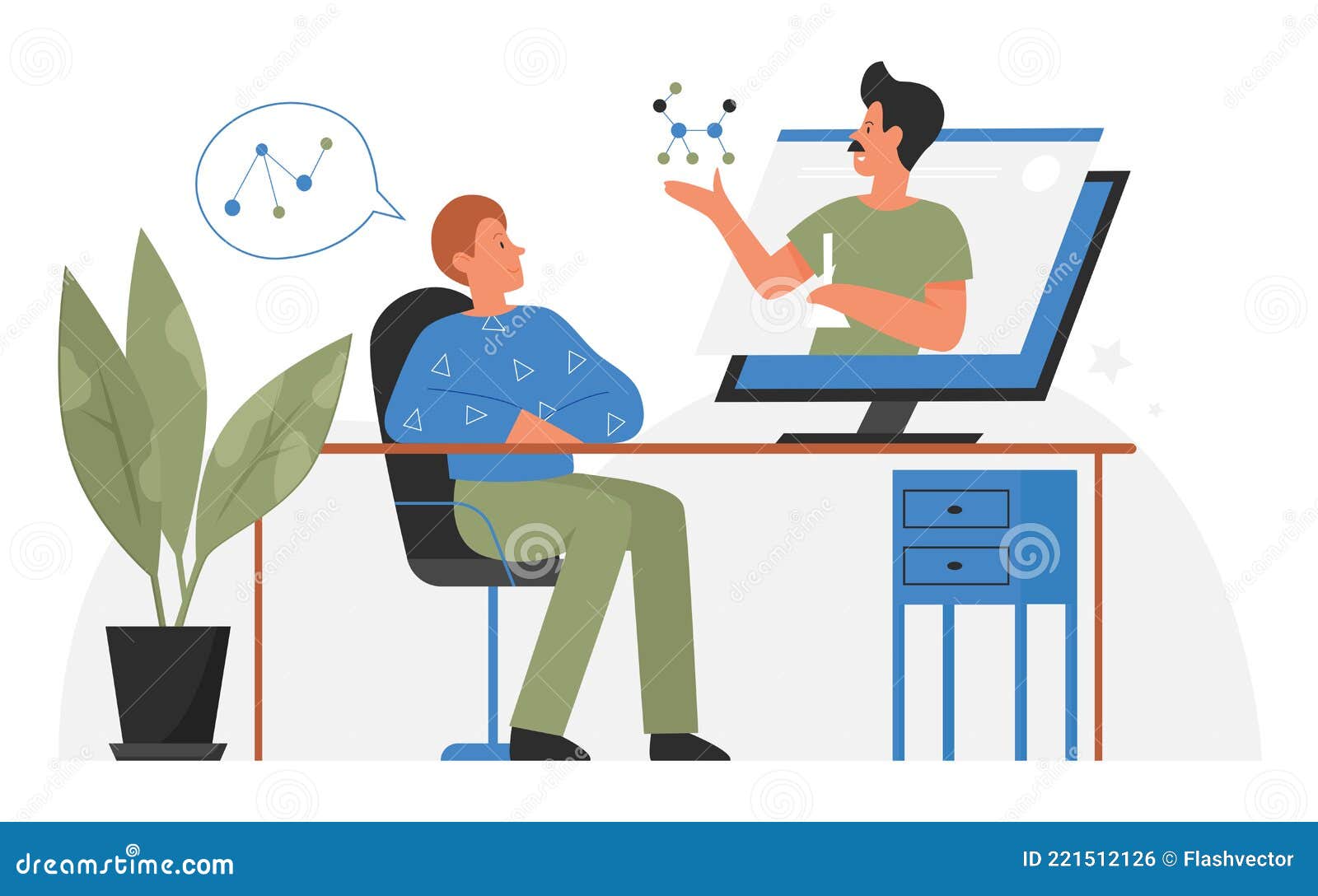 3d Man Sitting On A Computer Mouse Stock Photography | CartoonDealer ...