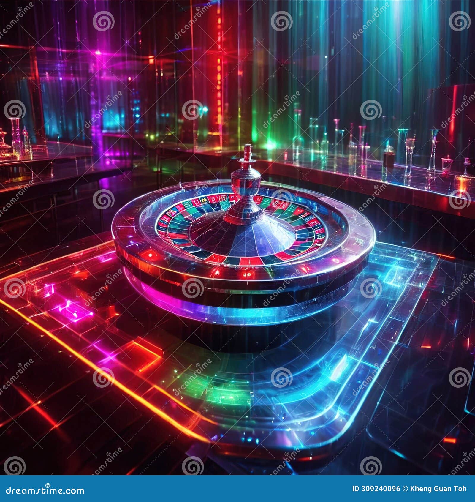 Online and Virtual Gambling, Shown by Digital Representation of ...