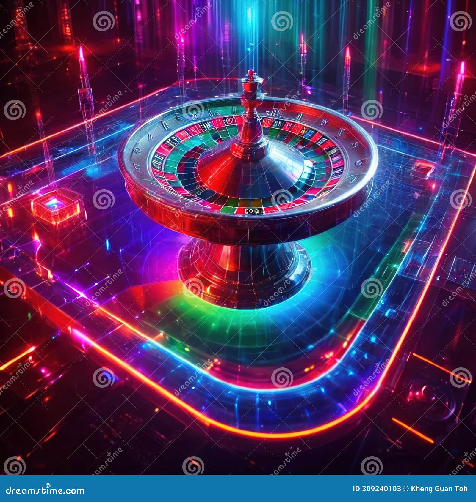 Online and Virtual Gambling, Shown by Digital Representation of ...