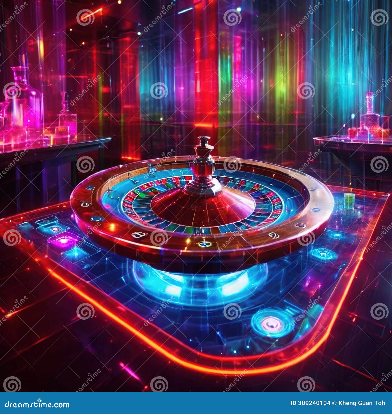 Online and Virtual Gambling, Shown by Digital Representation of ...