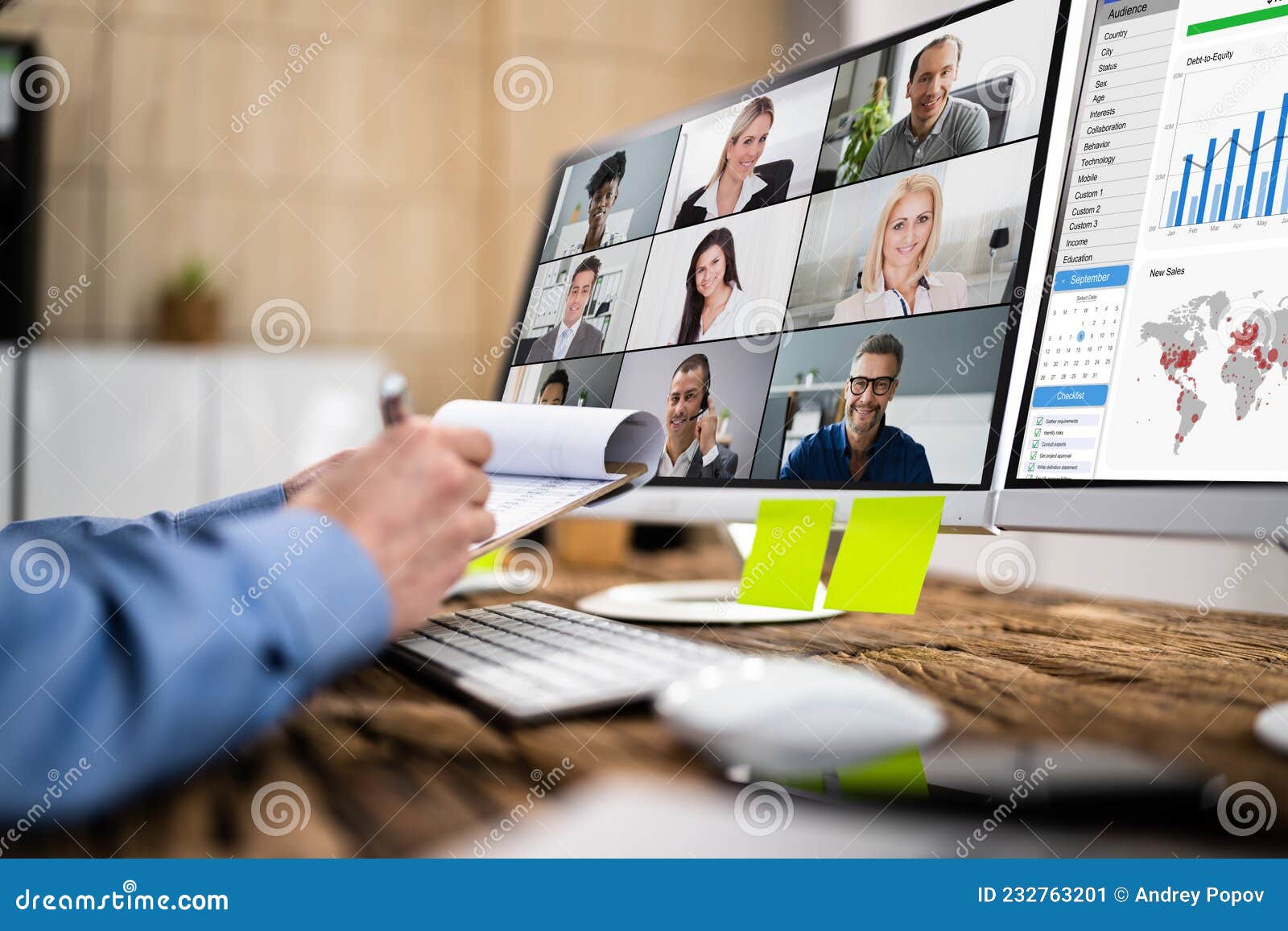 Online Virtual Lecture or Tutorial Meeting Stock Image - Image of ... Online Virtual Lecture or Tutorial Meeting Stock Image - Image of ...