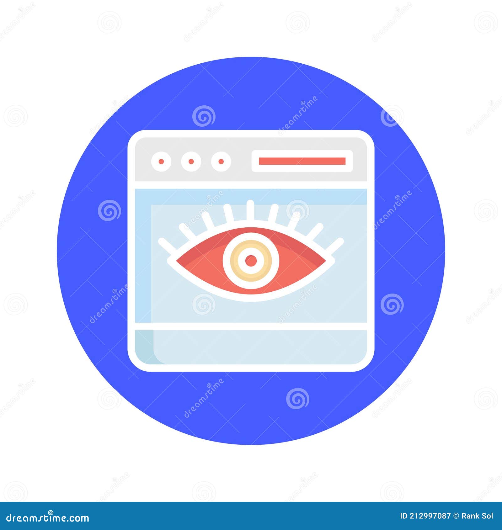 Online Visibility Isolated Vector Icon Which Can Easily Modify or Edit ...