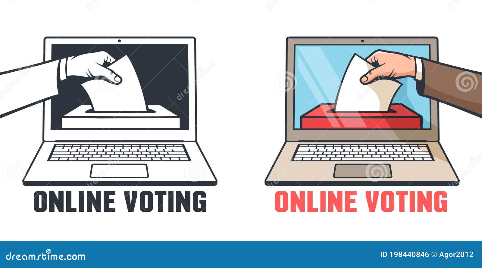 Elections Online Election Icon In Neon Style. Signs And Symbols Can Be ...