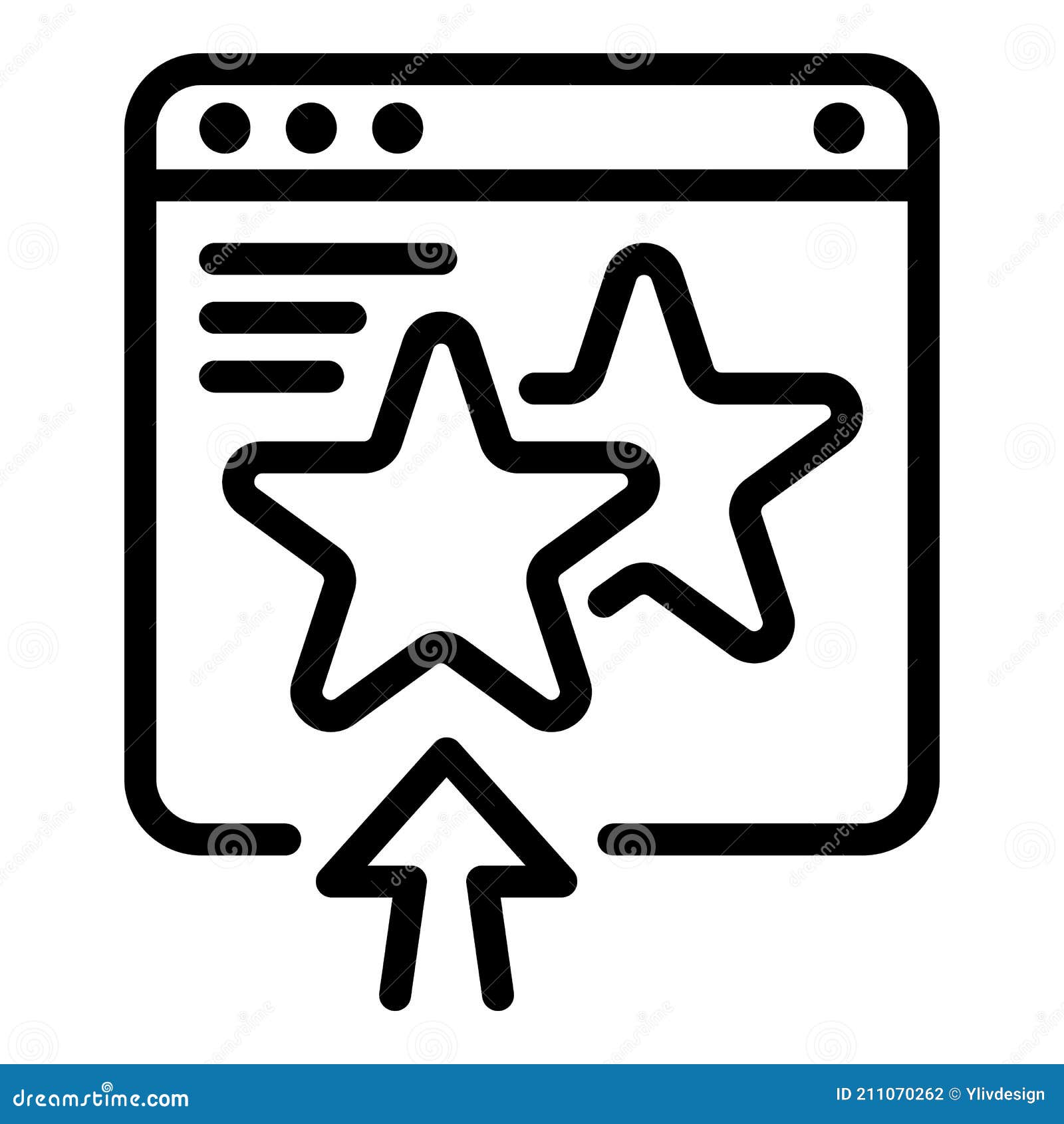 Online Web Ranking Icon, Outline Style Stock Vector - Illustration of ...