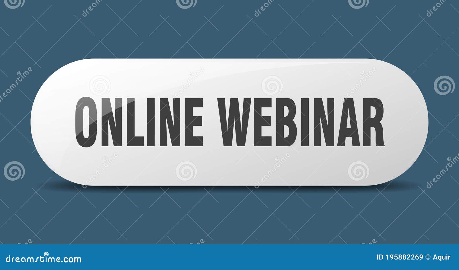 Online Webinar Button. Online Webinar Sign. Key. Push Button Stock ...