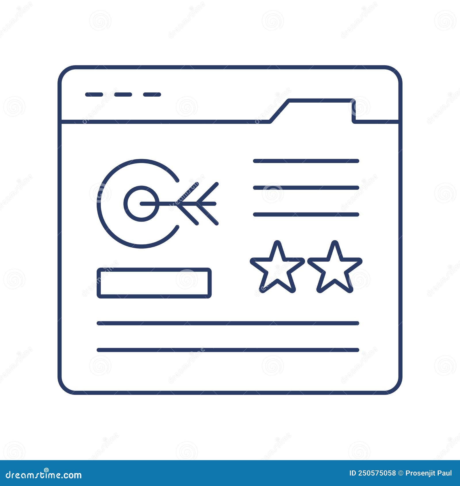 Online Website Features Icon Vector Stock Vector - Illustration of ...