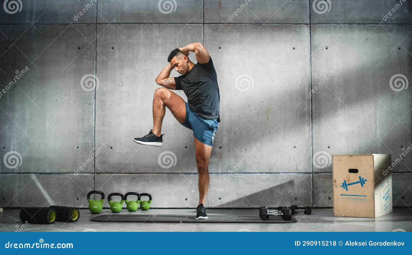 Online Workout Service: Professional Trainer Explaining Exercise ...