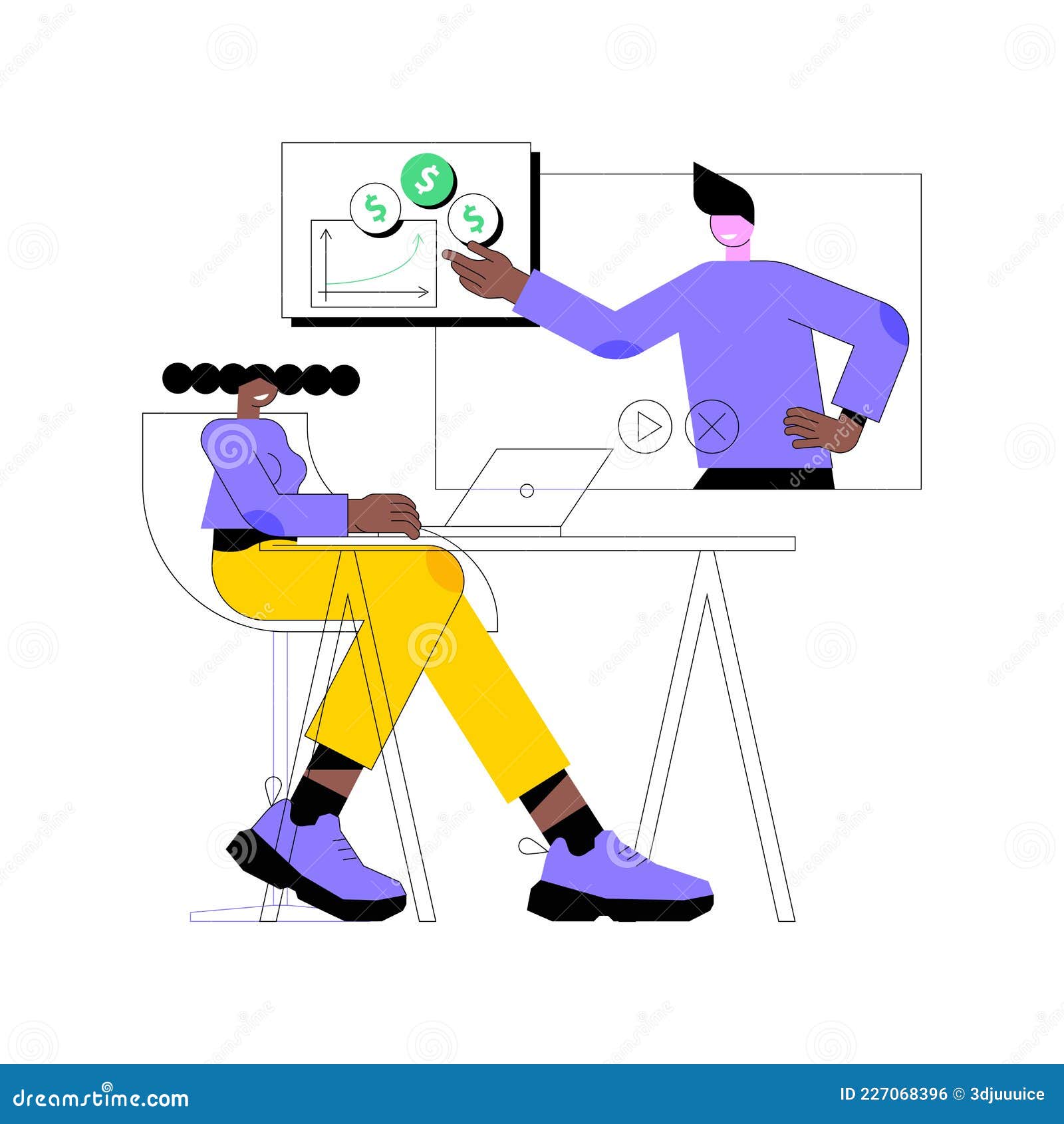 Online Workshop Abstract Concept Vector Illustration. Stock Vector ...