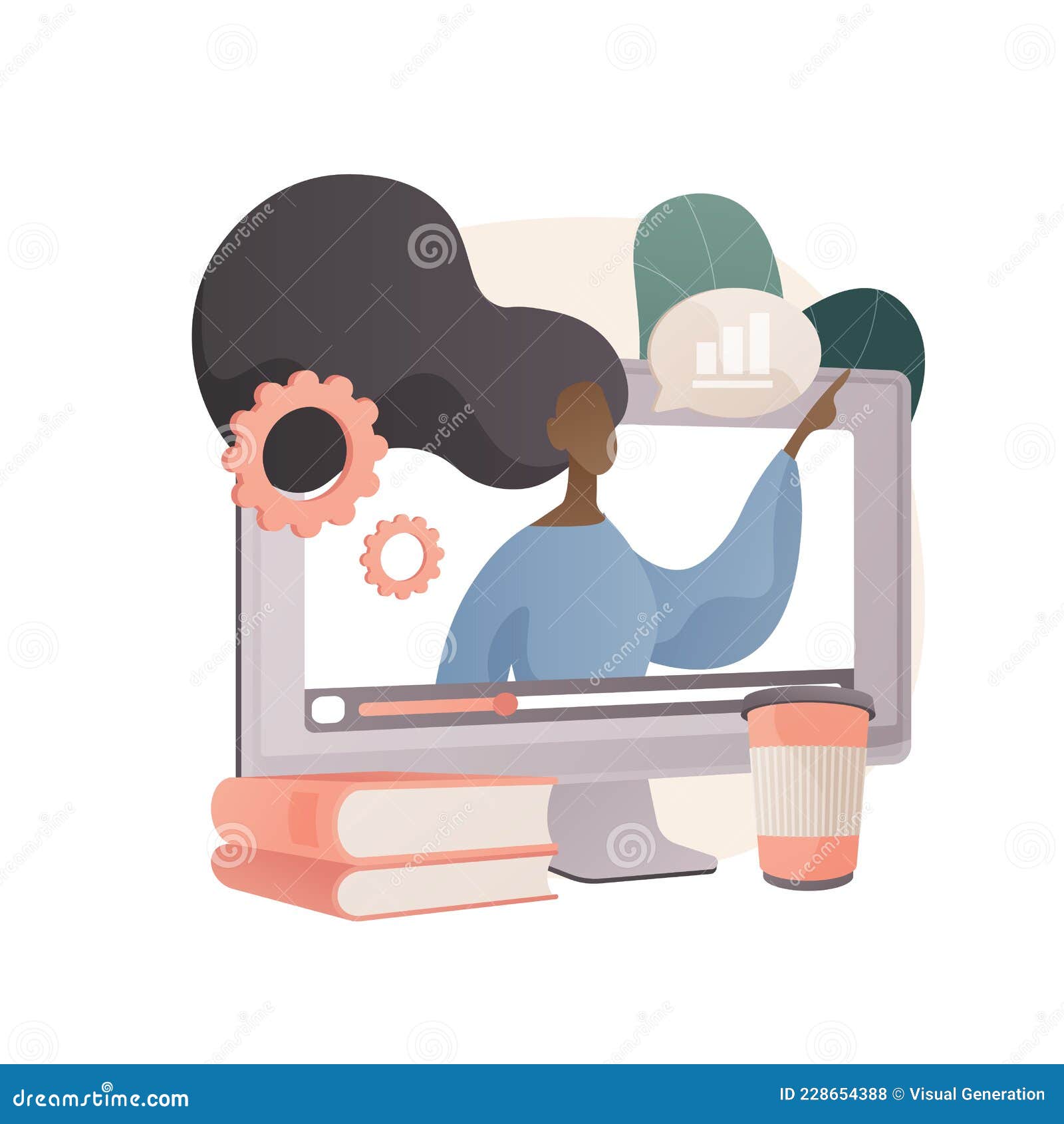 Online Workshop Abstract Concept Vector Illustration. Stock Vector ...