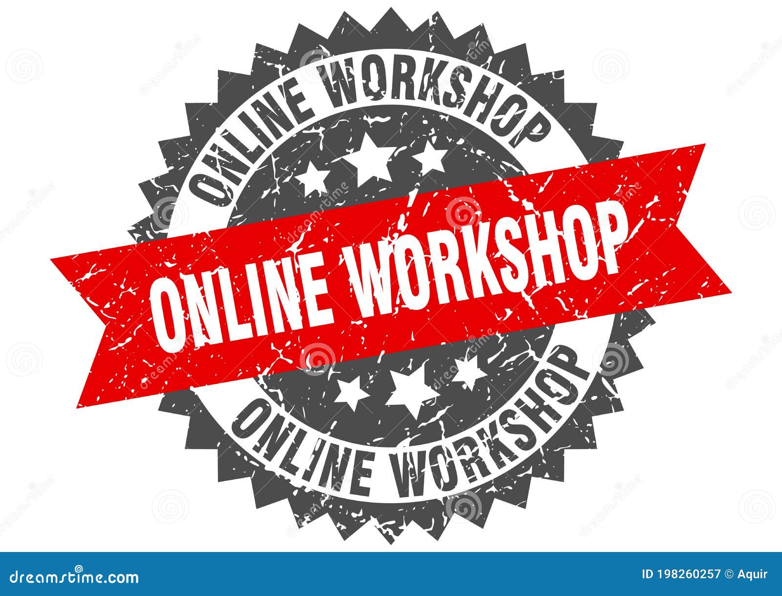 Online Workshop Stamp. Online Workshop Grunge Round Sign Stock Vector ...