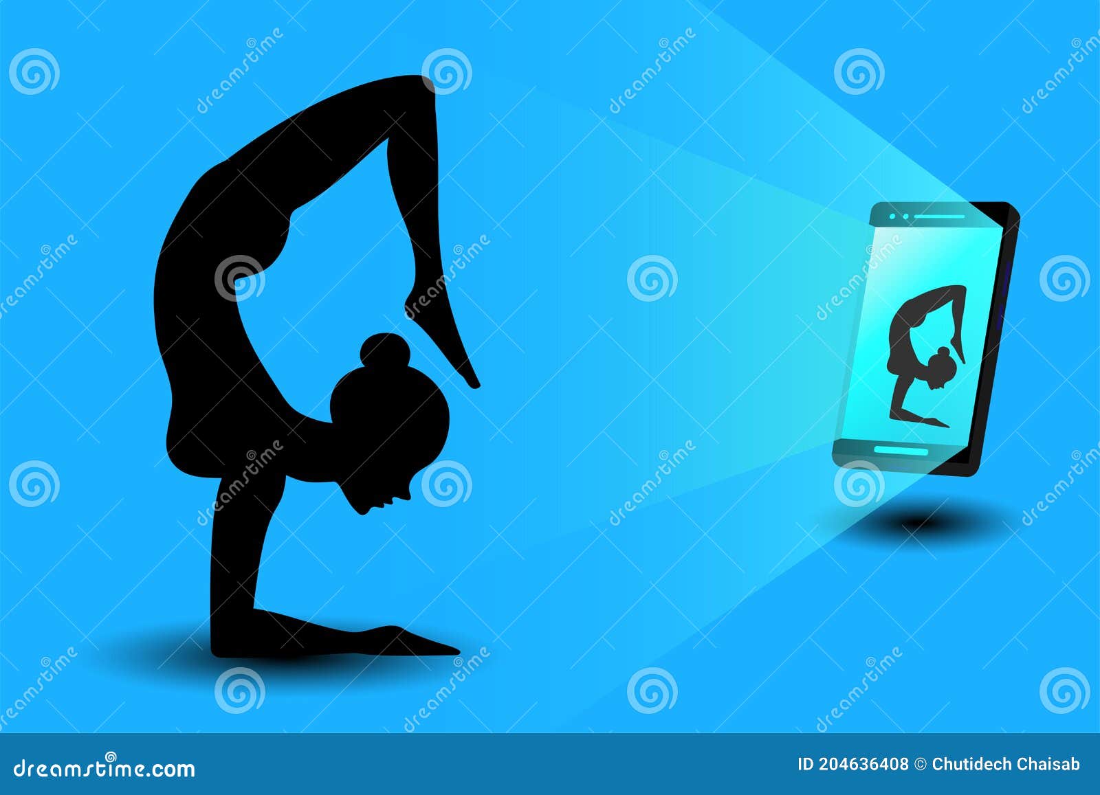 Online Yoga is Doing Physical Exercise, Take Online Classes on Laptop ...