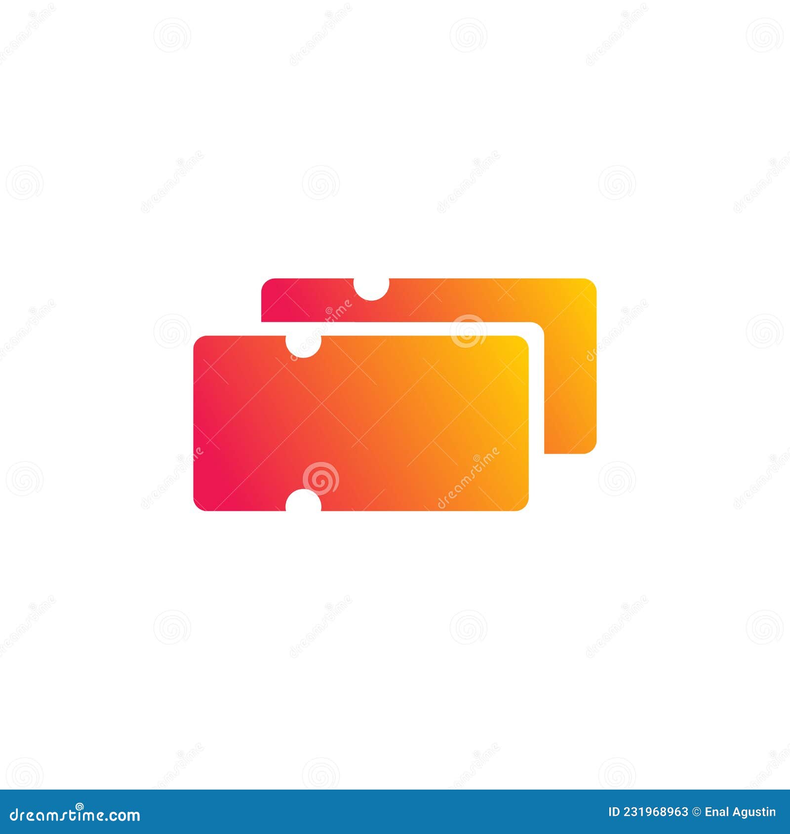 Onlineticket App Application Logo Design Stock Vector - Illustration of ...