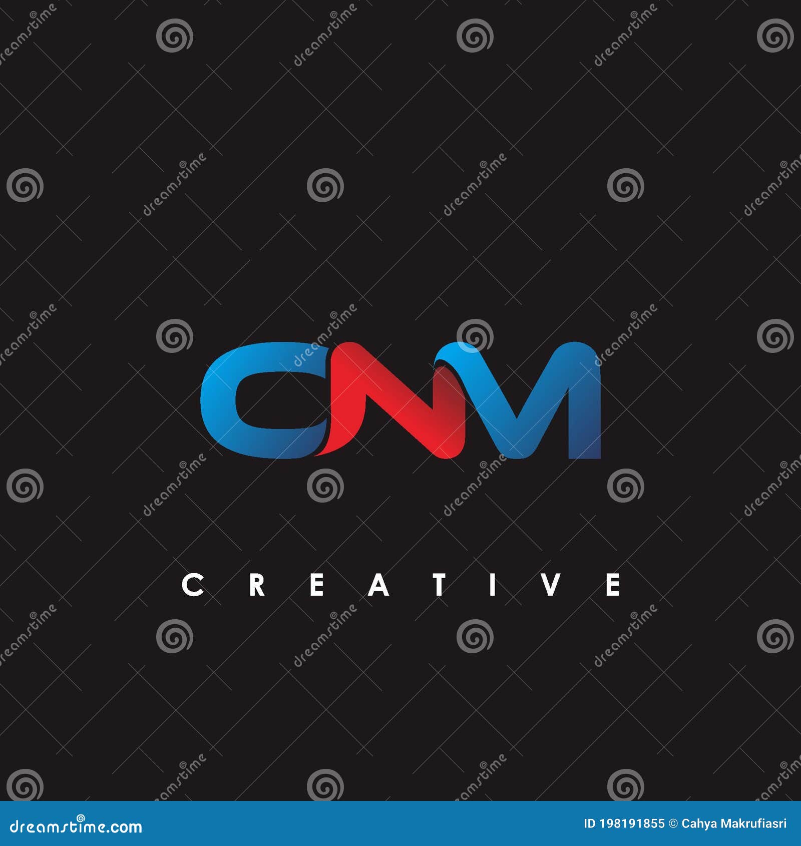 ONM Letter Initial Logo Design Template Vector Illustration Stock ...