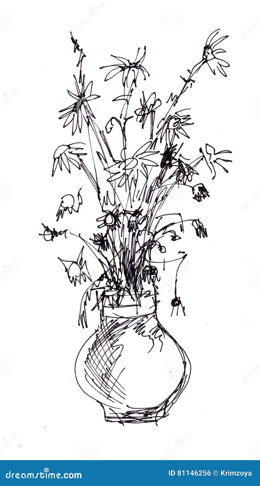 Onmiddellijke schets, bos stock illustratie. Illustration of ...