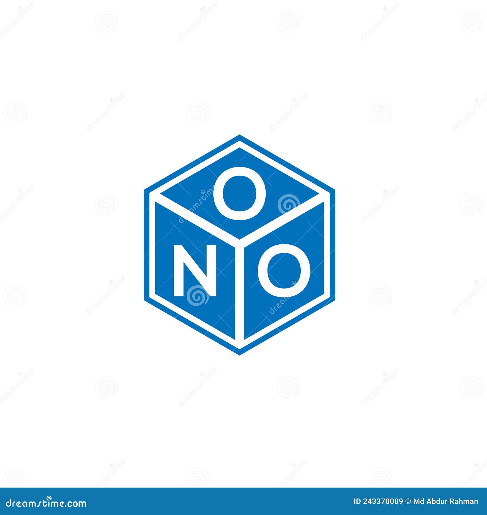 ONO Letter Logo Design On Black Background. ONO Creative Initials ...