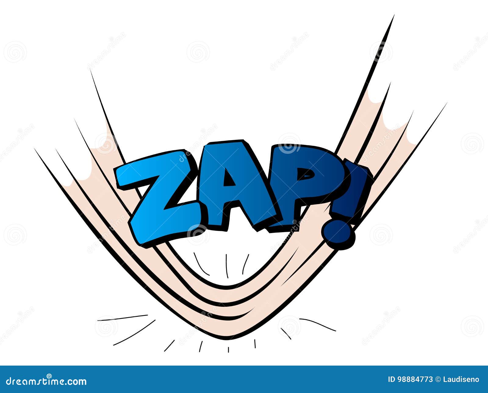 Onomatopea comica isolata illustrazione vettoriale. Illustrazione di ...