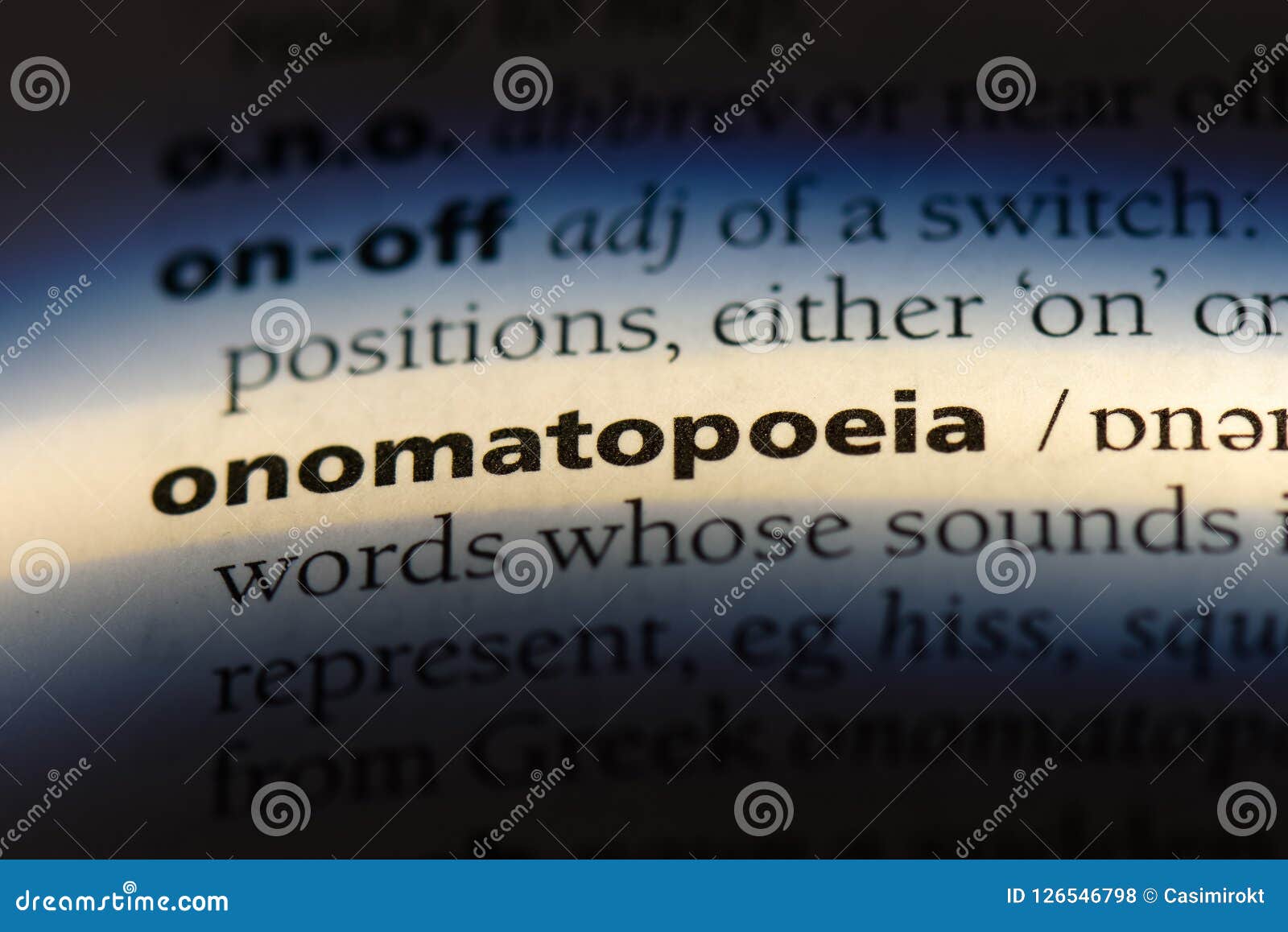 Onomatopoeia foto de archivo. Imagen de onomatopeya - 126546798