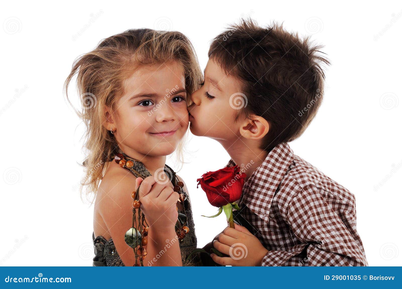 Onschuldige kus stock afbeelding. Image of vrij, onschuld - 29001035