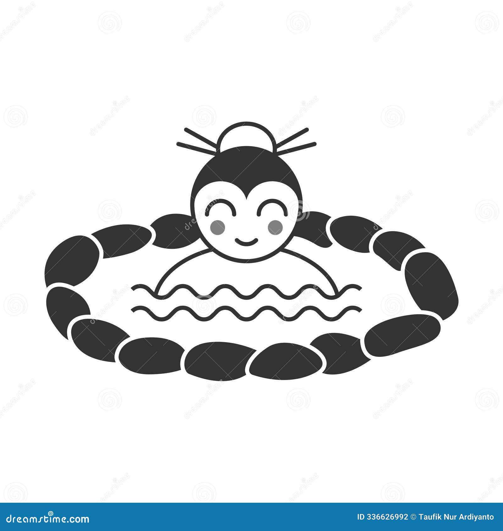 Onsen hot springs icon stock illustration. Illustration of template ...