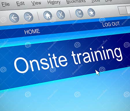 Onsite training concept. stock illustration. Illustration of employee ...