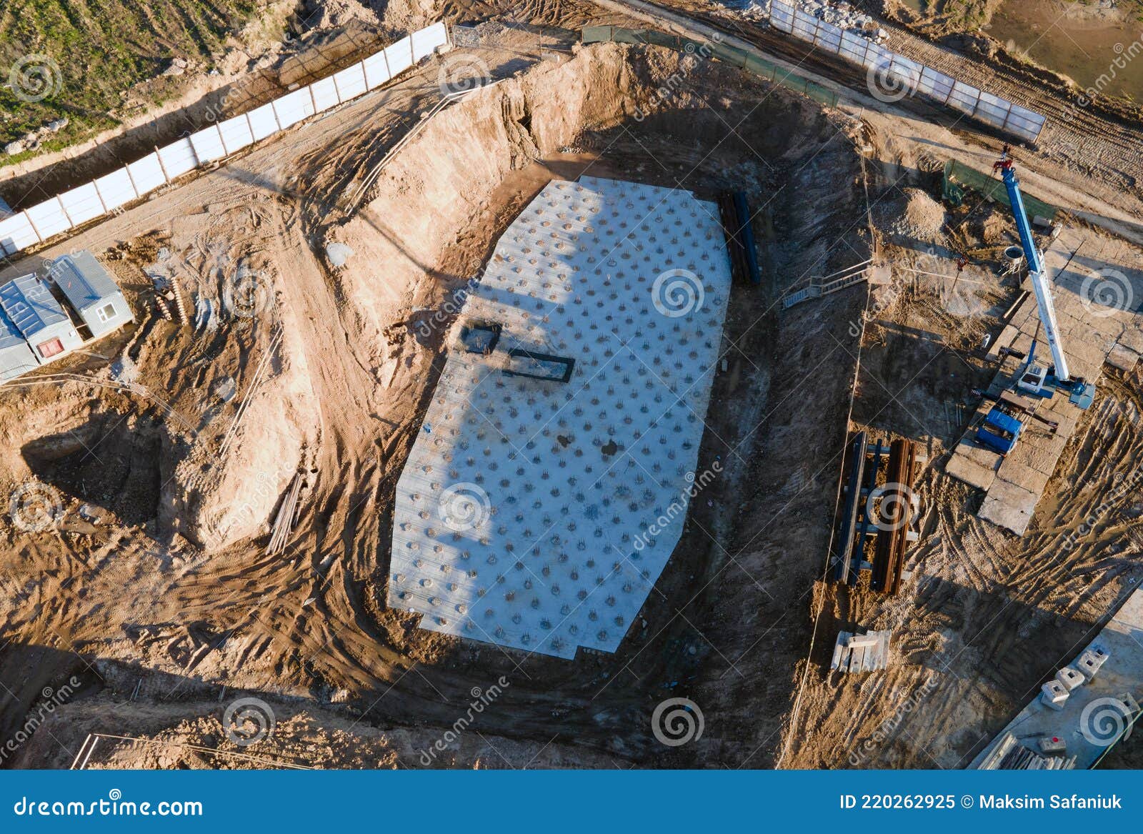 Monolithic Reinforced Concrete Foundation Or Grillage For The ...