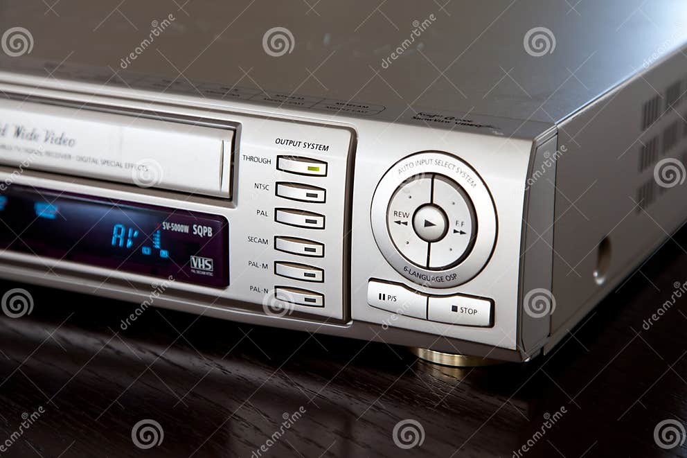 Ontario Canada - APRIL 7, 2018: VHS VCR Video Player Device Front Panel ...