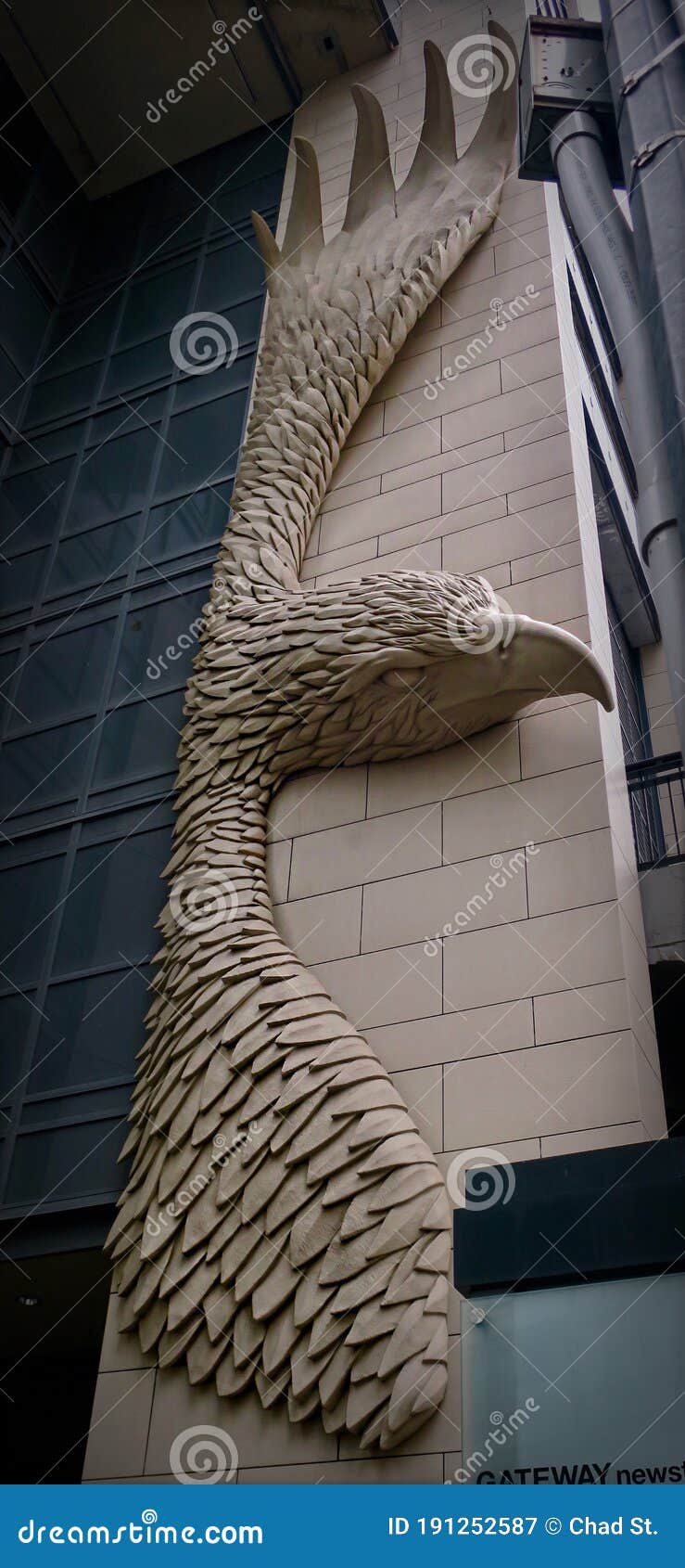 Eagle on Building in Toronto Editorial Photography - Image of canada ...