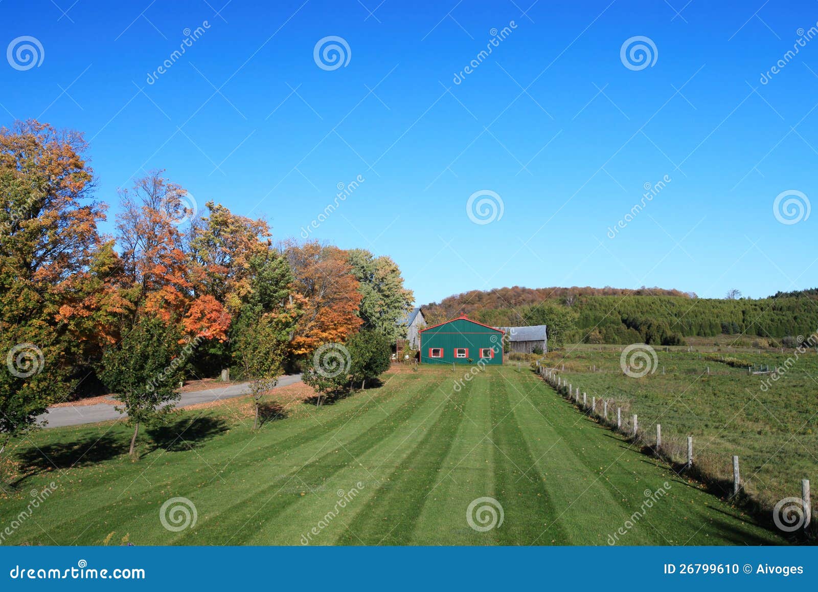 Ontario Farm Land in Autumn Stock Photo - Image of cultivated, vivid ...