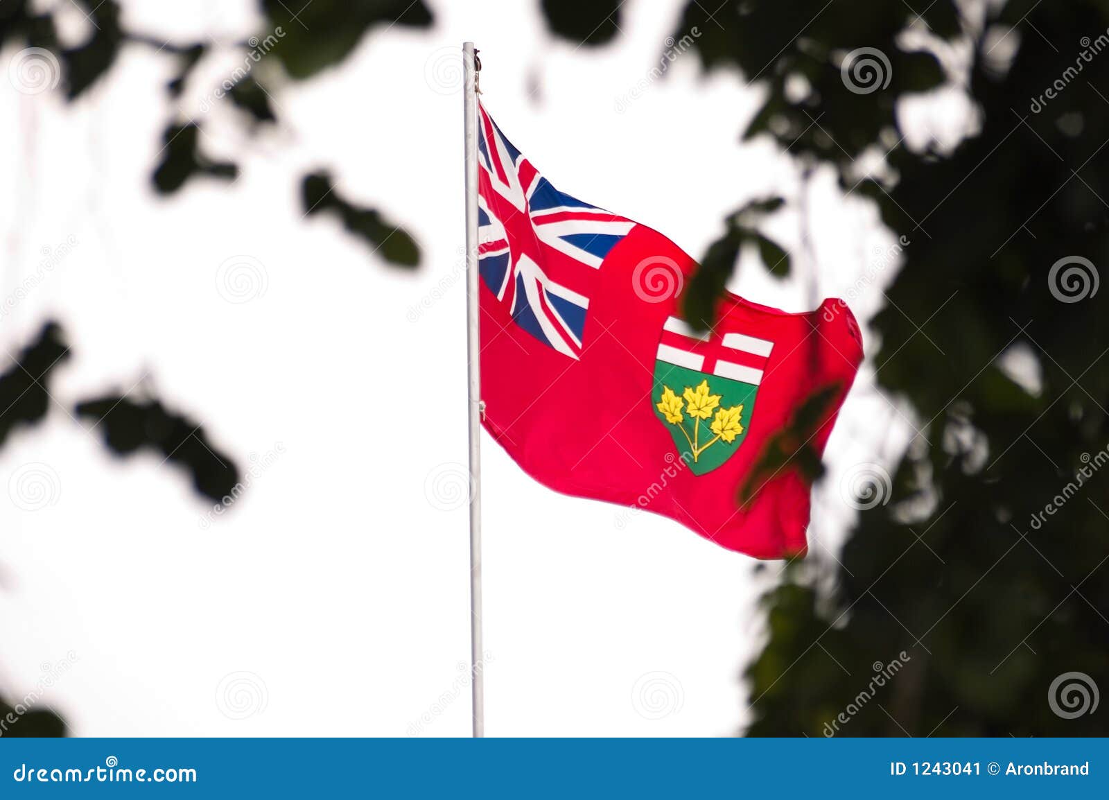 Ontario flag stock image. Image of ontario, pride, anthem - 1243041