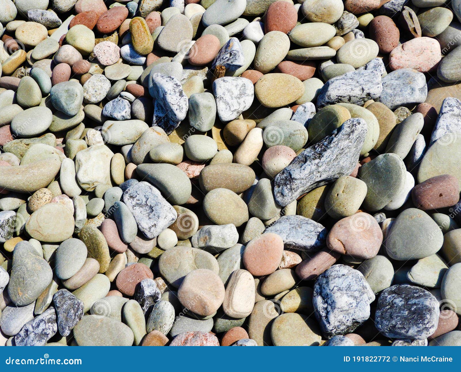 Lake Ontario Southern Shoreline of Rocks and Pebbles Stock Photo ...