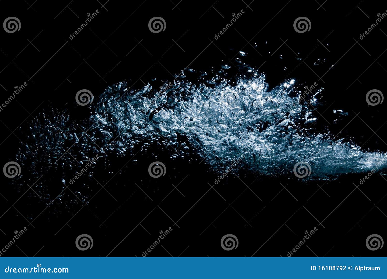 Ontploffing Van Luchtbellen in Water Stock Foto - Image of horizontaal ...