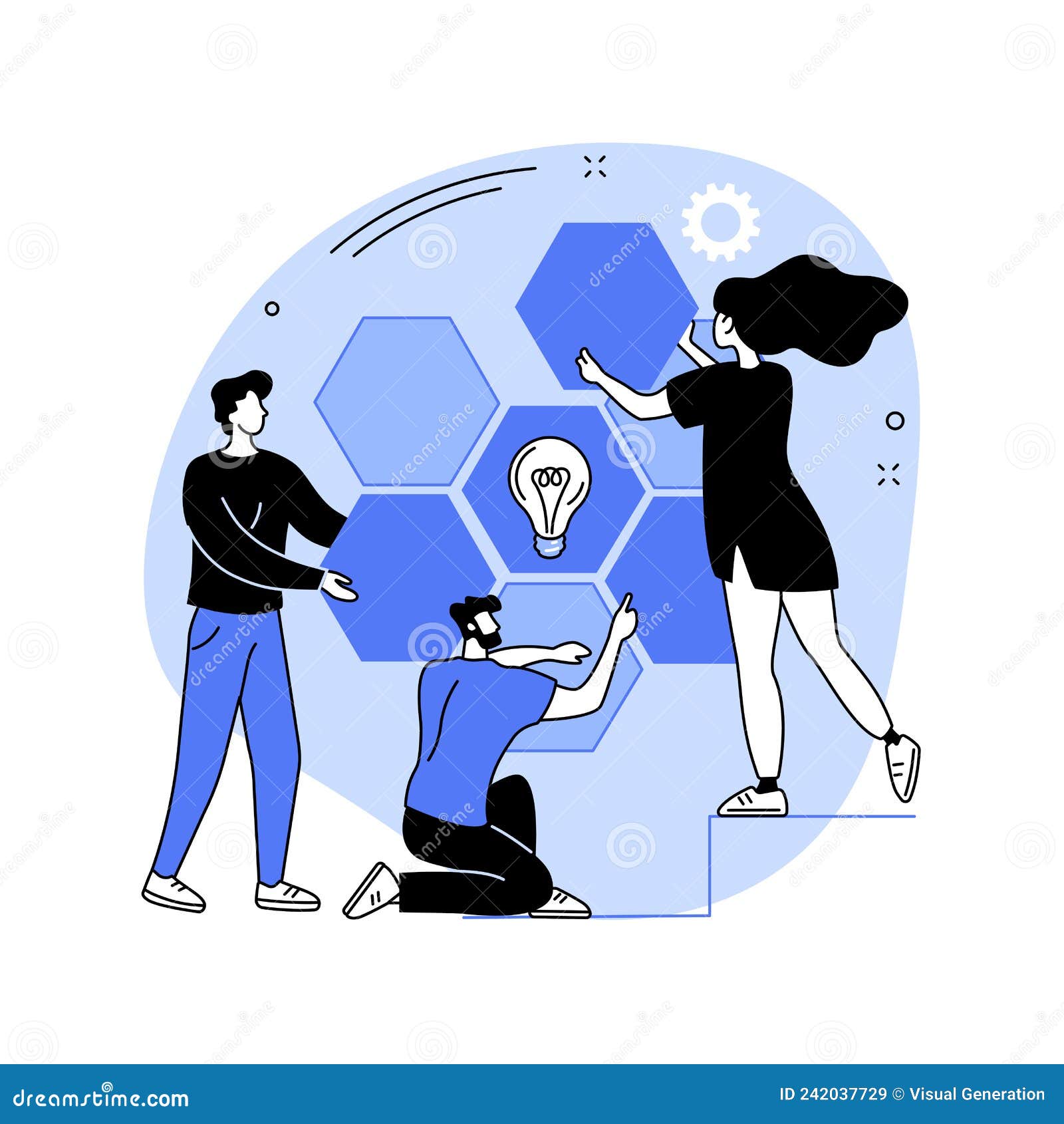 Ontwerp Structuur Matrix Abstract Concept Vectorillustratie. Vector ...