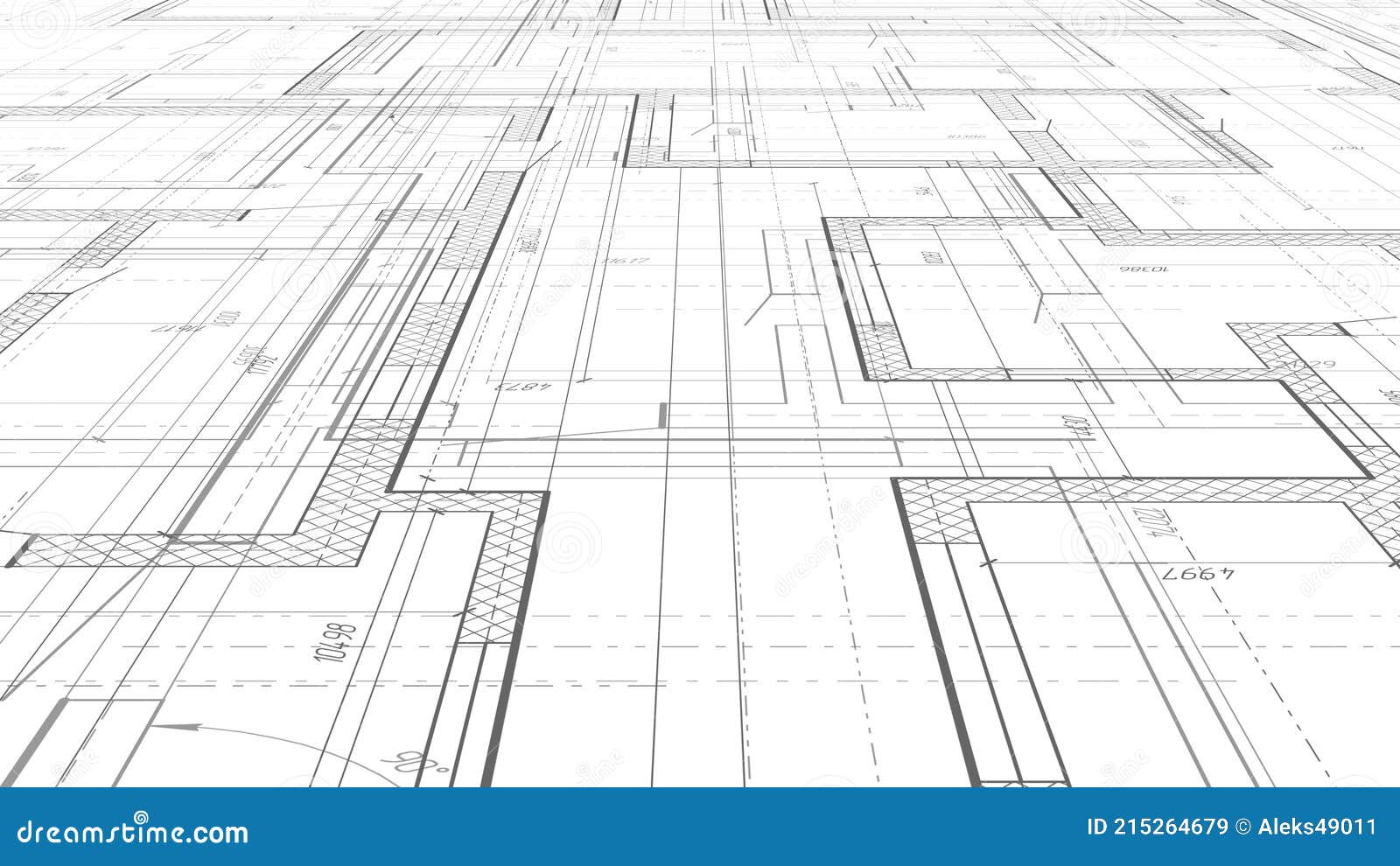 Ontwerp Van Het Bouwplan Van De Woning Technische Tekening ...