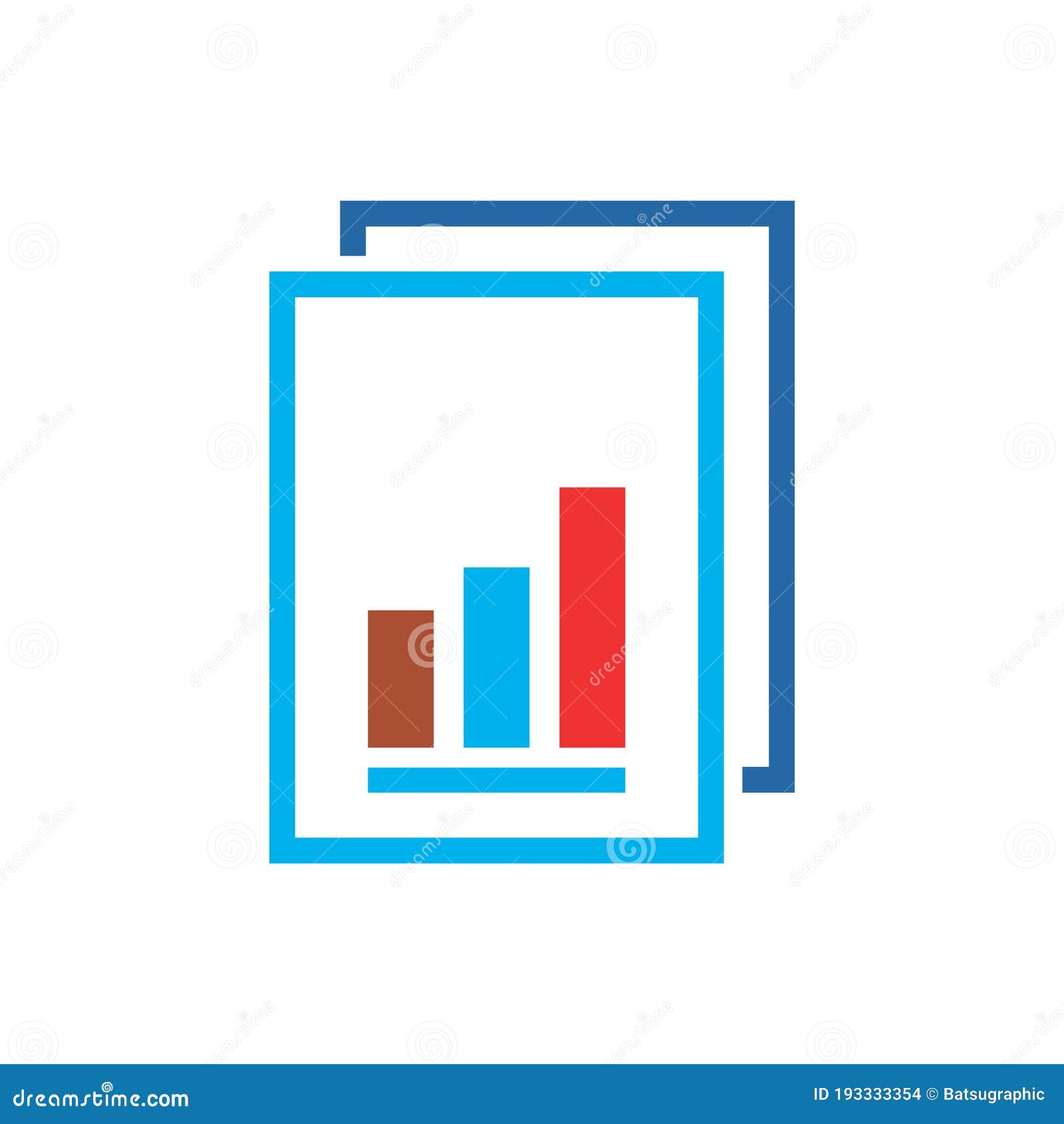 Ontwerp Van Het Rapportvectorpictogram Vector Illustratie ...