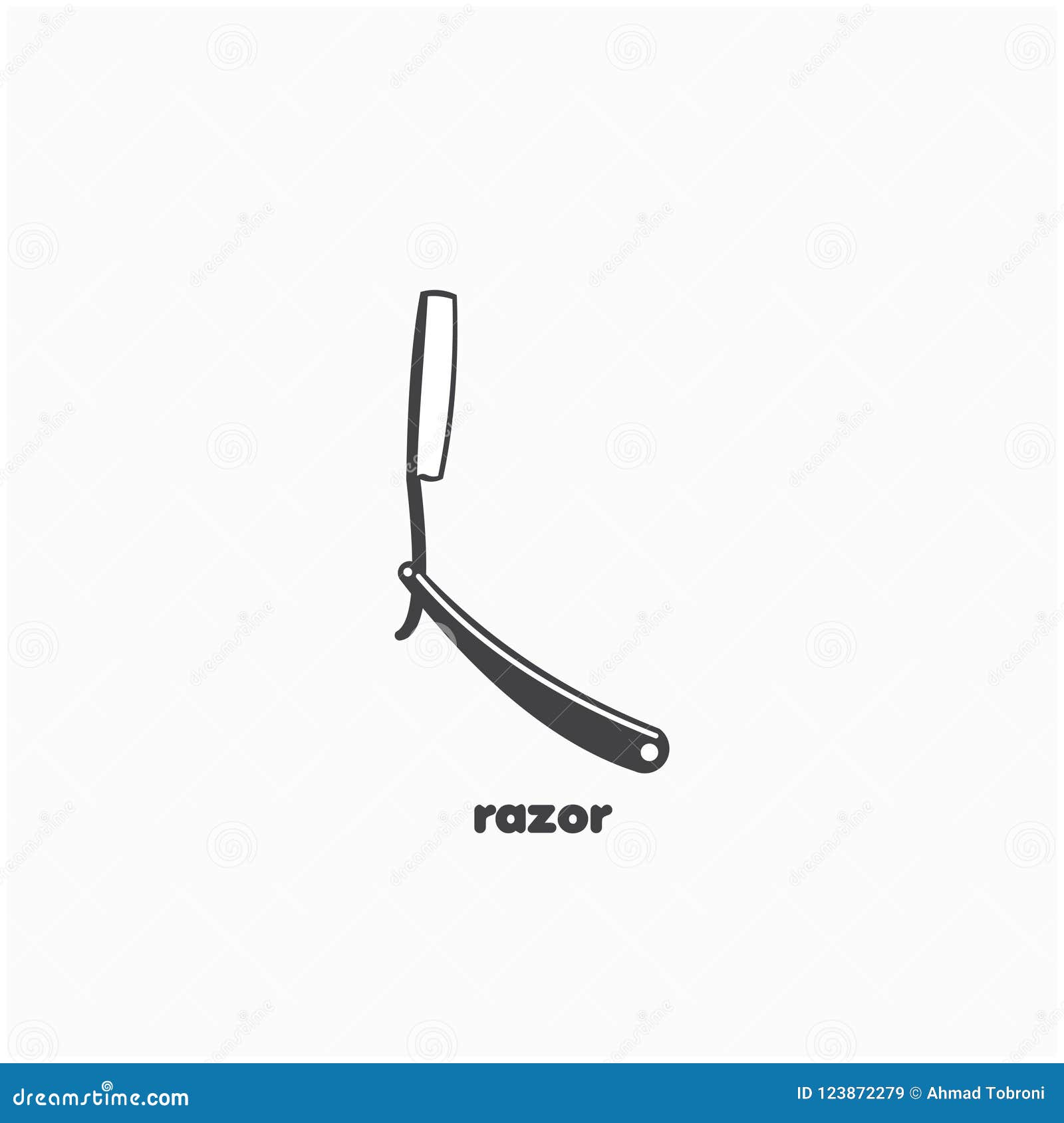 Ontwerp Van Het Scheermes Het Vectormalplaatje Vector Illustratie ...