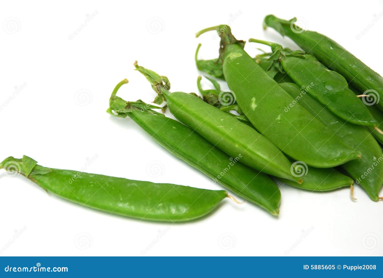 Onverwachte erwt stock afbeelding. Image of helder, plantaardig - 5885605