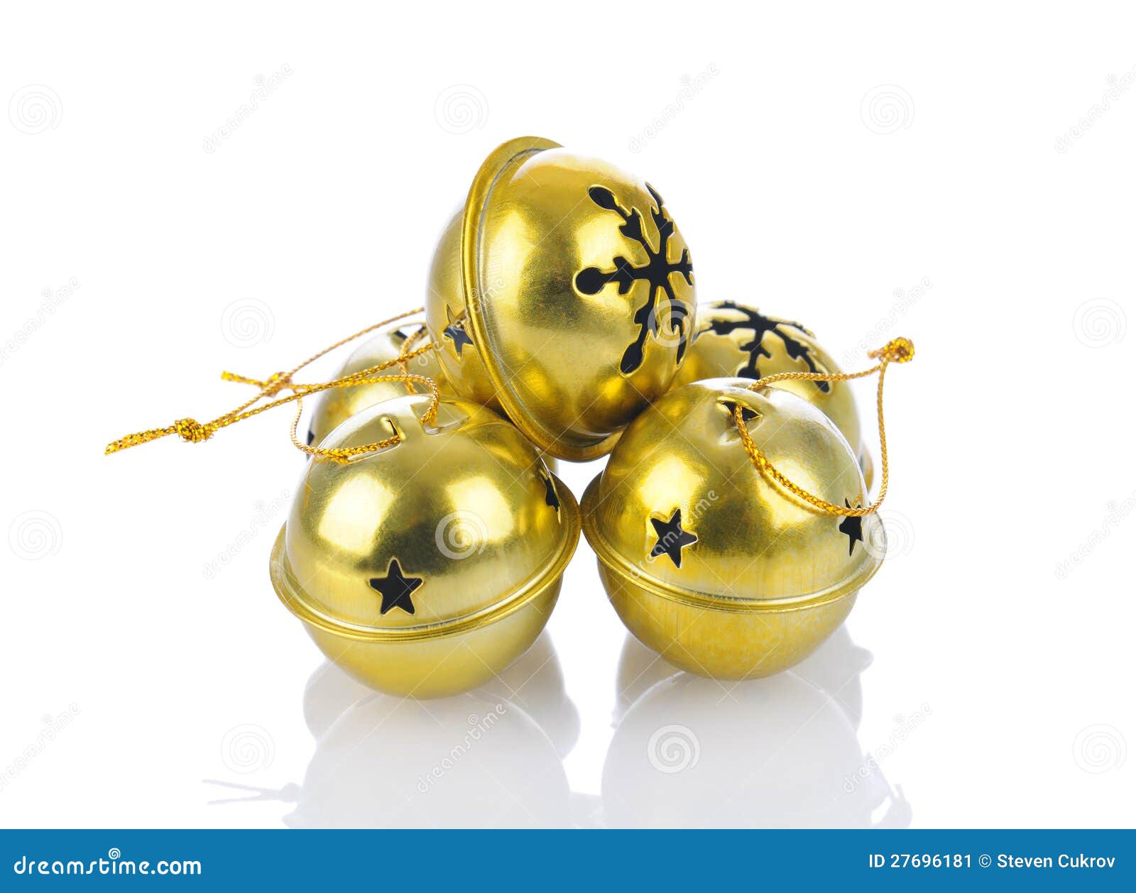 OnWhite De Belces De Cascabeleo Imagen de archivo - Imagen de dorado ...