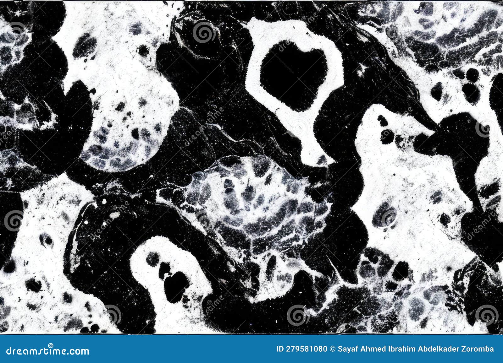 Inky Black White Faded Marble Texture Stock Illustration - Illustration ...