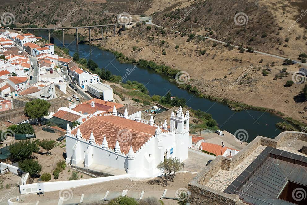 Onze Dame Van De Aankondigingskerk Stock Afbeelding - Image of dorp ...